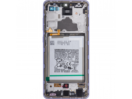 Display - Touchscreen Cu Rama Negru Samsung Galaxy A71 A715 GH82-22152A