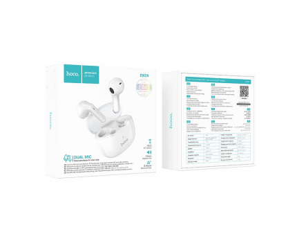Handsfree Bluetooth HOCO EW29, TWS, Alb