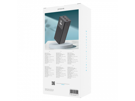 Baterie Externa Proove Giant, 40000mAh, 100W, QC + PD, 1 x USB-C - 3 x ...