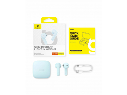 Handsfree Bluetooth Baseus Bowie E16, TWS, Albastru A00061900313-01