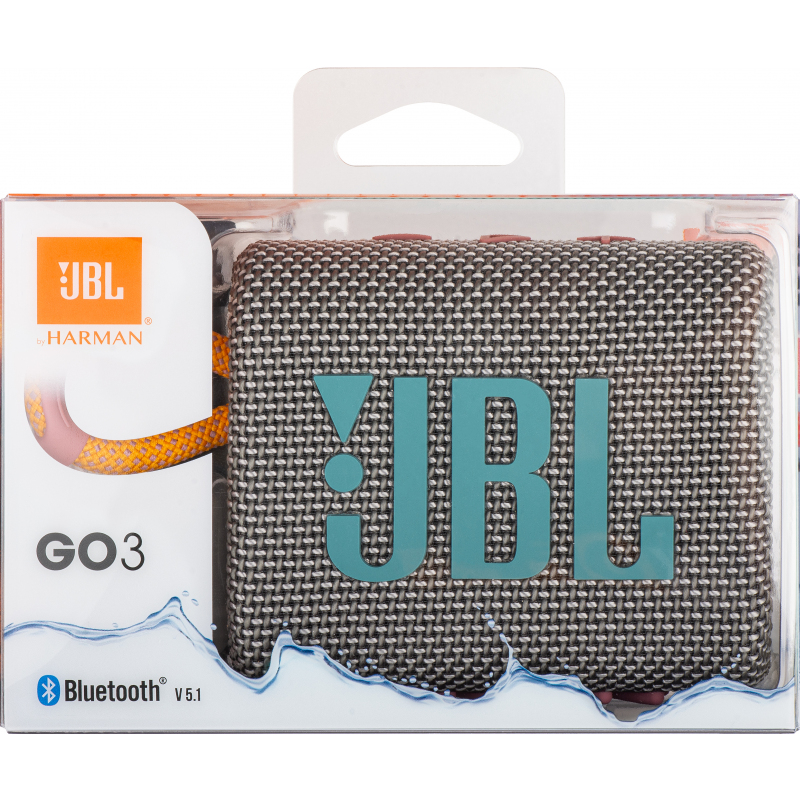 Boxa Portabila Bluetooth JBL GO 3, 4.2W, Pro Sound, Waterproof, Gri ...