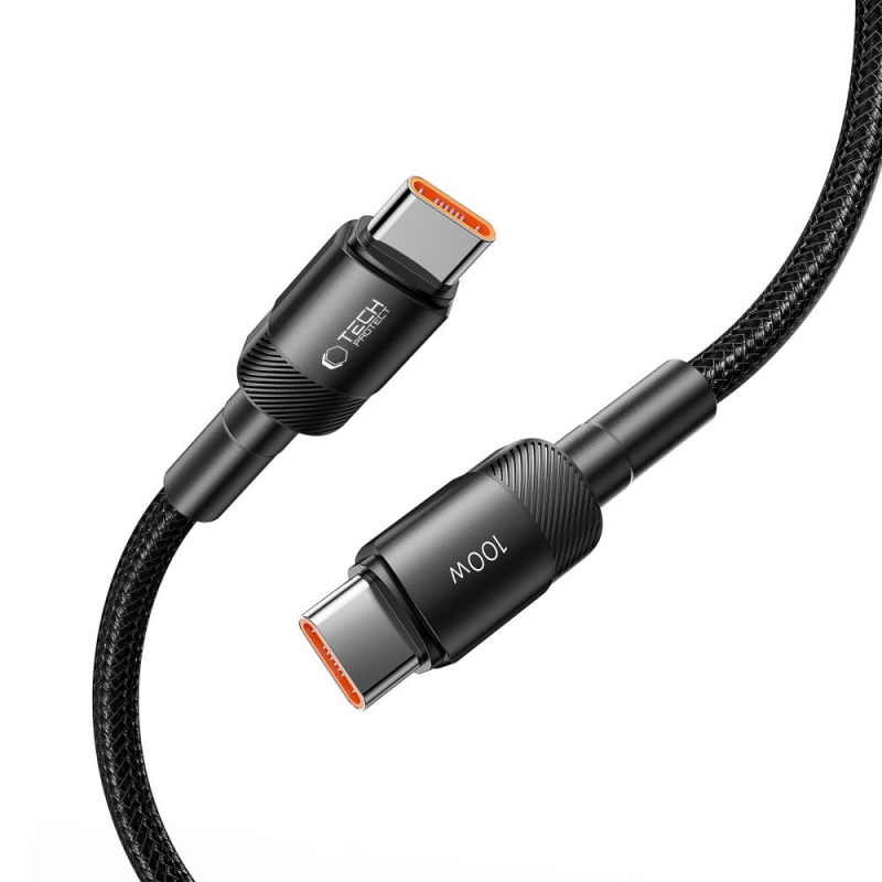 Cablu Date si Incarcare USB-C - USB-C Tech-Protect Ultraboost EVO, 100W ...