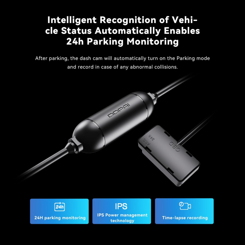 Hardwire OBD DDPAI DC001 pentru Camera E3 / Mini5 / N1 Dual / N3 / N3 ...