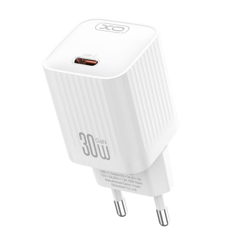 Incarcator Retea Cu Cablu USB-C XO Design L148, 30W, 3A, 1 x USB-C, Alb