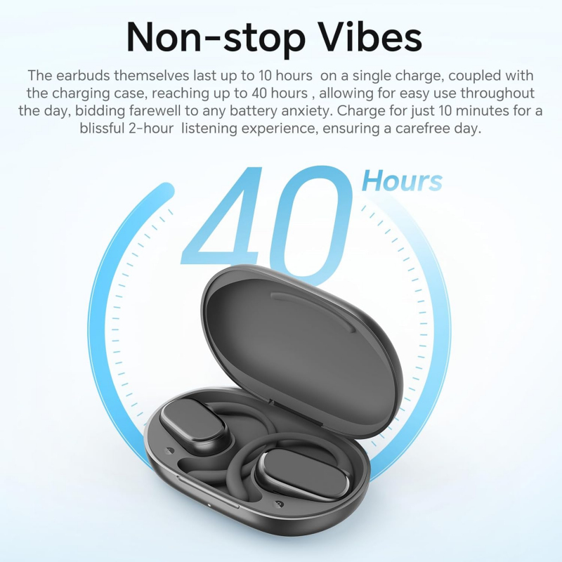 Handsfree Bluetooth Honor Choice Open Ear, TWS, Negru 5504AATP