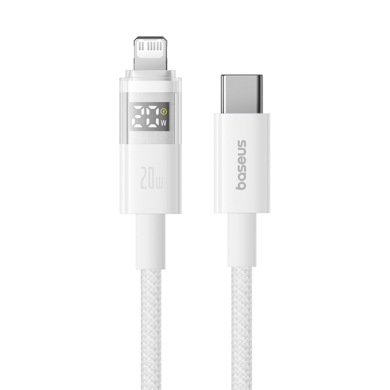 Cablu Date si Incarcare USB-C - Lightning Baseus Display 2, 20W, 1m ...