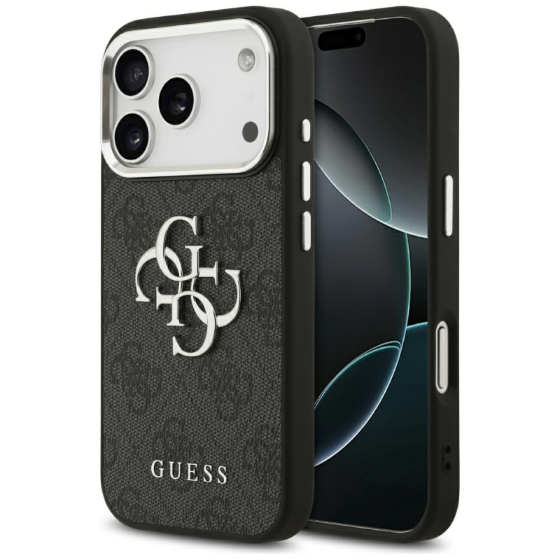 Husa pentru Apple iPhone 17 Pro, Guess, Big 4G Logo Classic, Neagra ...