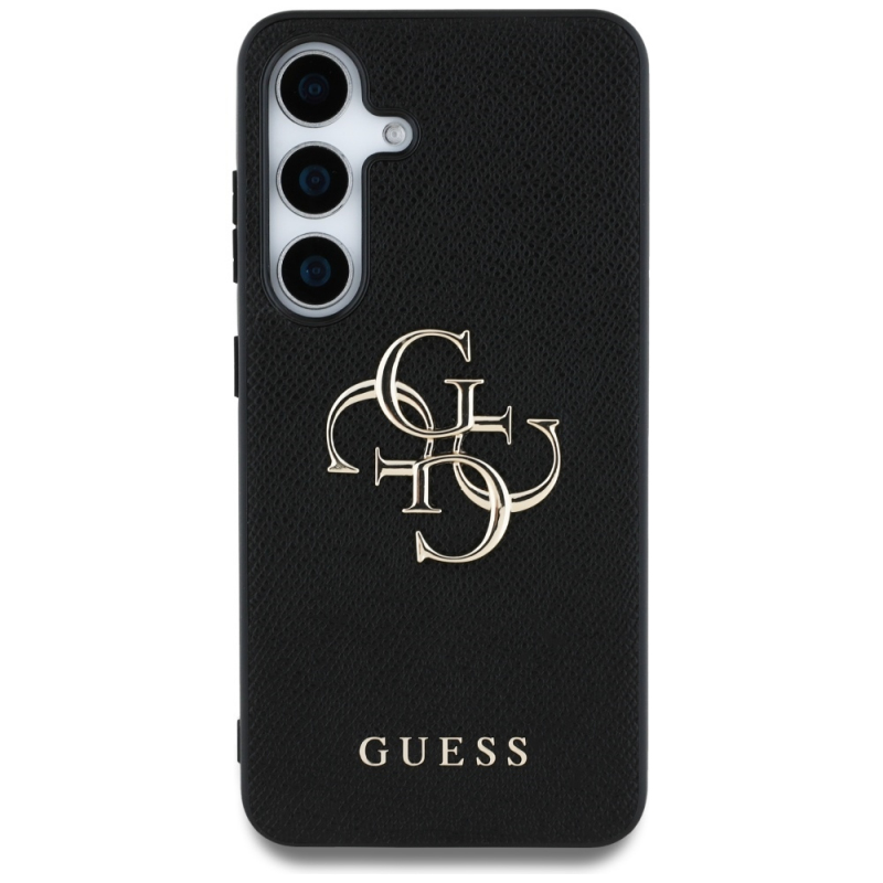 Husa pentru Samsung Galaxy S25+ S936, Guess, 4G Grained Big and Classic ...