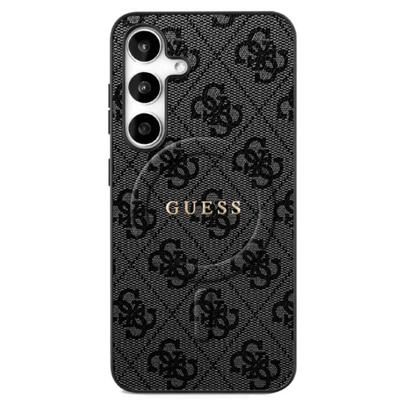 Husa MagSafe pentru Samsung Galaxy S25 FE, Guess, 4G Ring Classic Logo ...