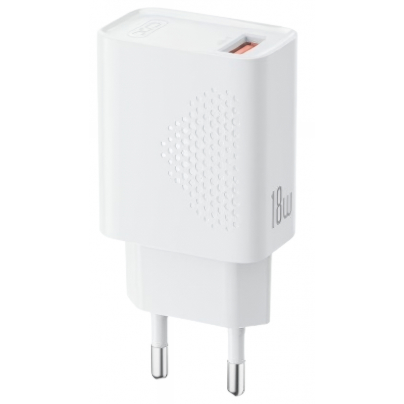 Incarcator Retea Cu Cablu USB-C XO Design L159, 18W, 3A, 1 x USB-A, Alb
